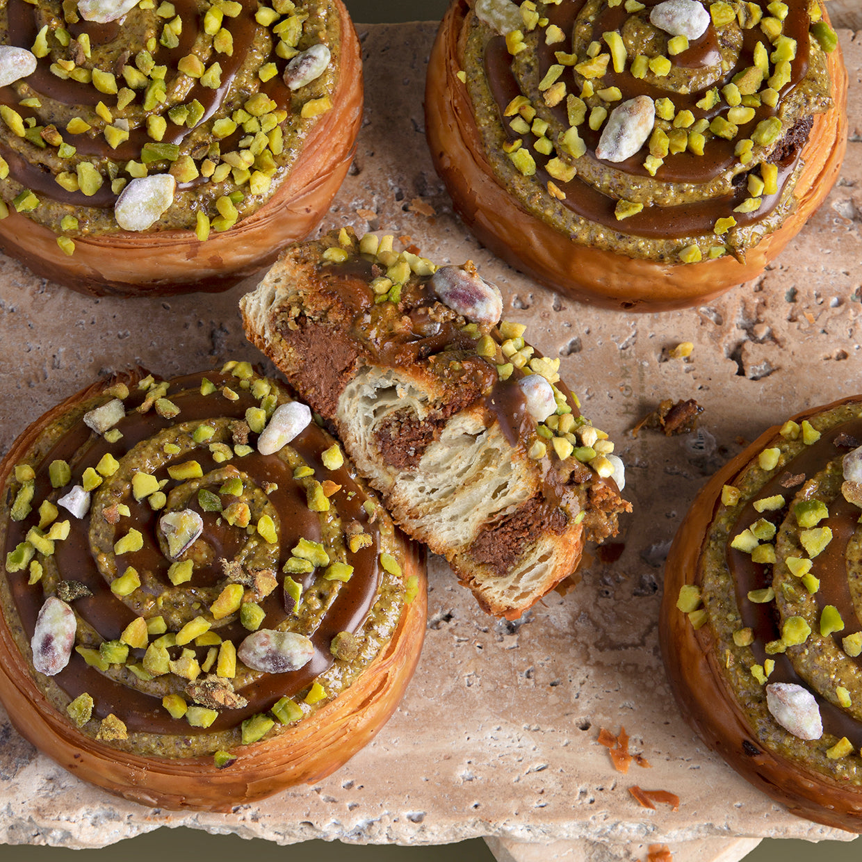 Pistachio and Caramel Roll – Yann Couvreur US